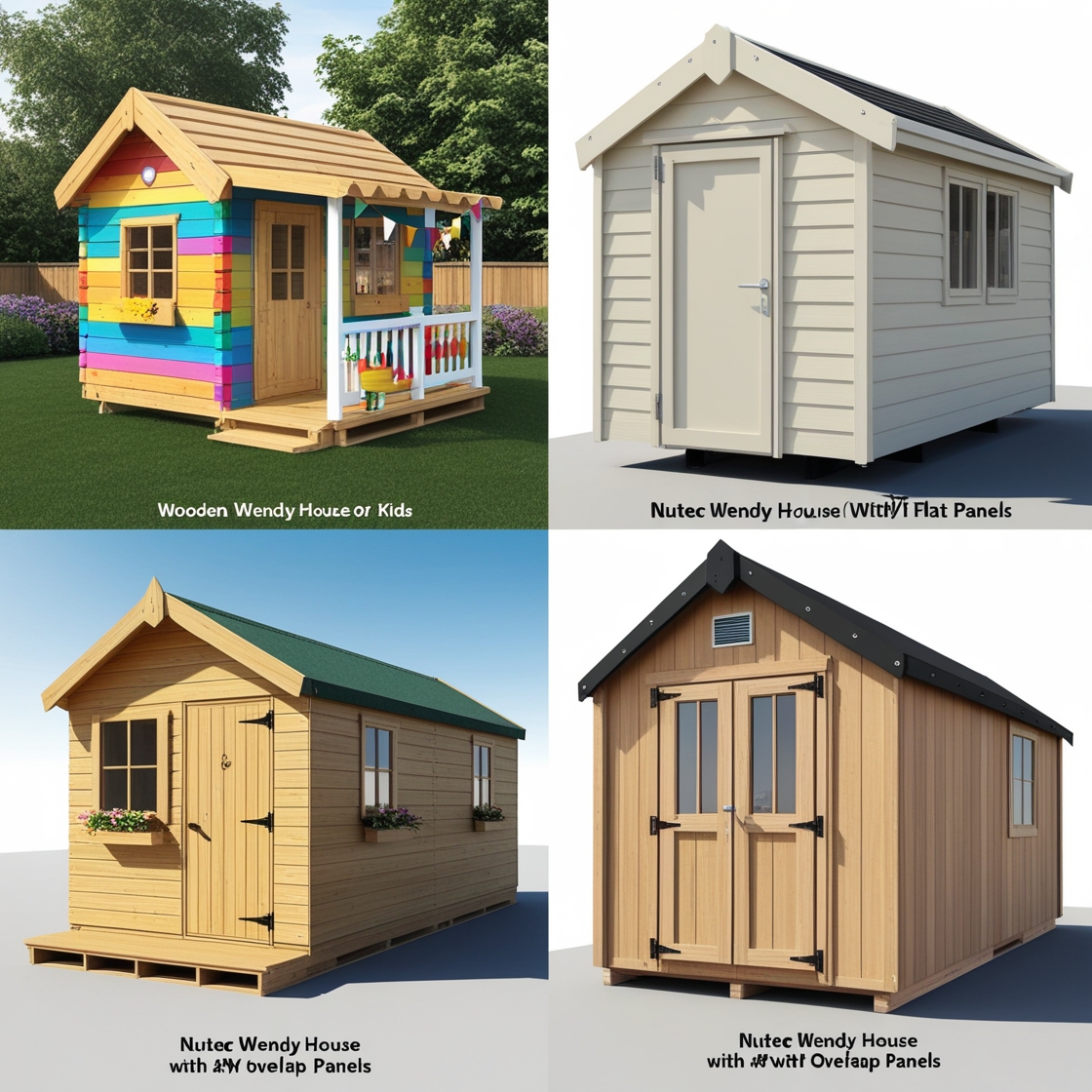 Nutec Wendy Houses - Overlap 3m x 3m - Mobiletoilets4Hire